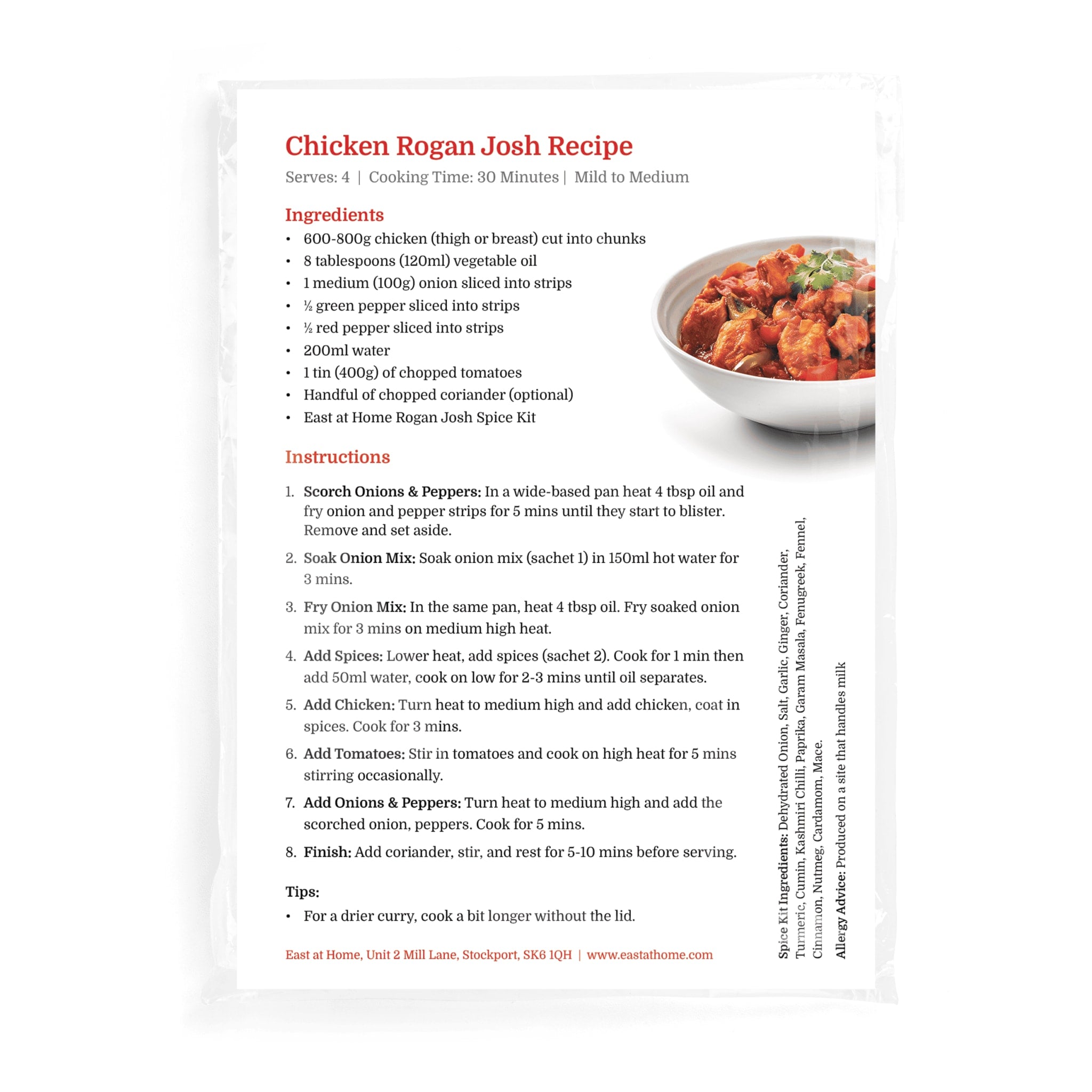 Rogan Josh Spice Kit – East at Home